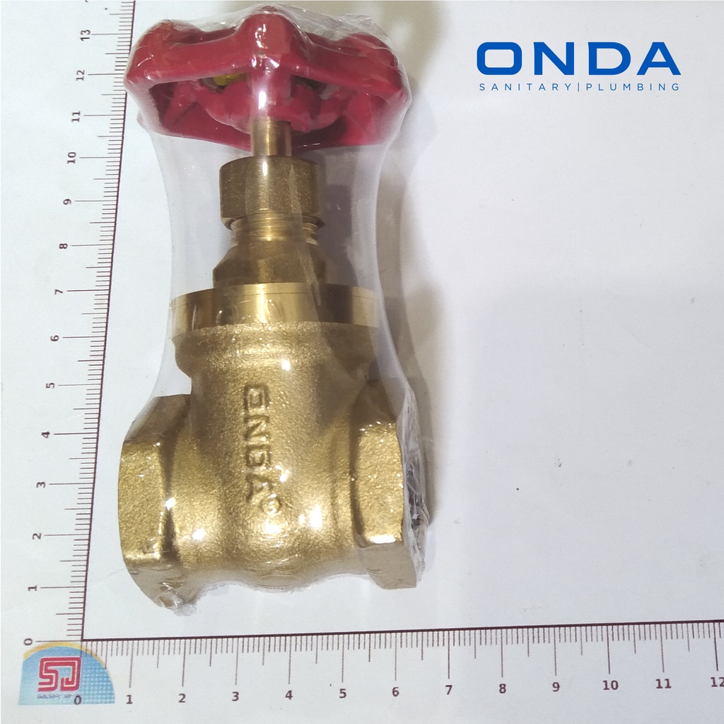 Jual ONDA Gate Valve 1/2" 3/4" Katup Keran Stop Kran PDAM Pipa Besi Drat Dalam | Shopee Indonesia