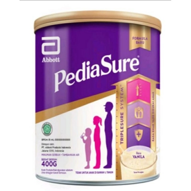 Jual Pediasure triplesure vanilla/madu/coklat/classic milky 400g | Shopee Indonesia
