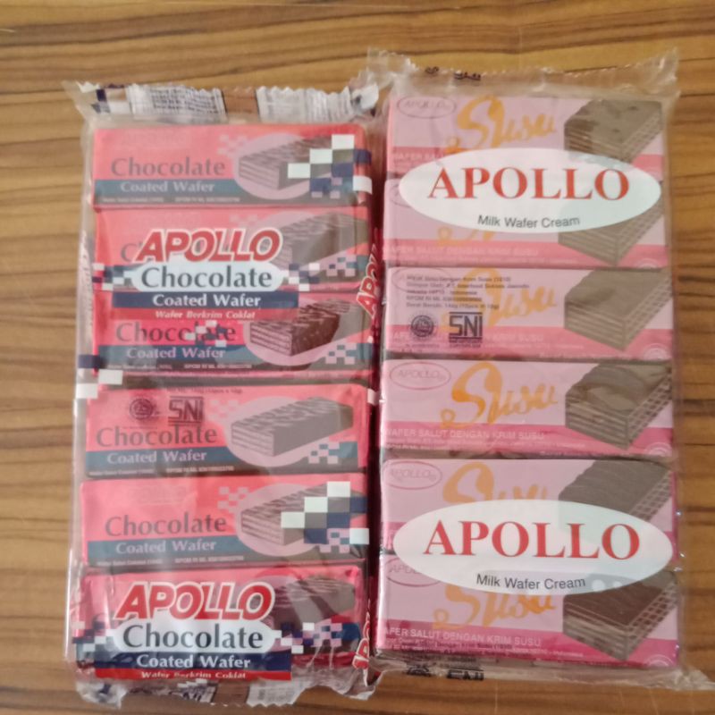 Jual apollo wafer rasa coklat /susu | Shopee Indonesia