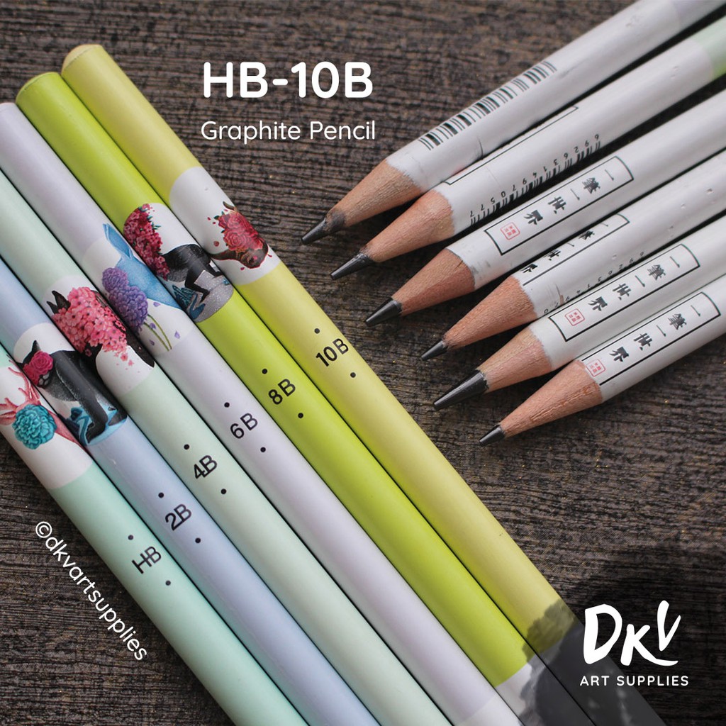 Jual Miya Pensil HB 2B 4B 6B 8B 10B Graphite Pencil | Shopee Indonesia