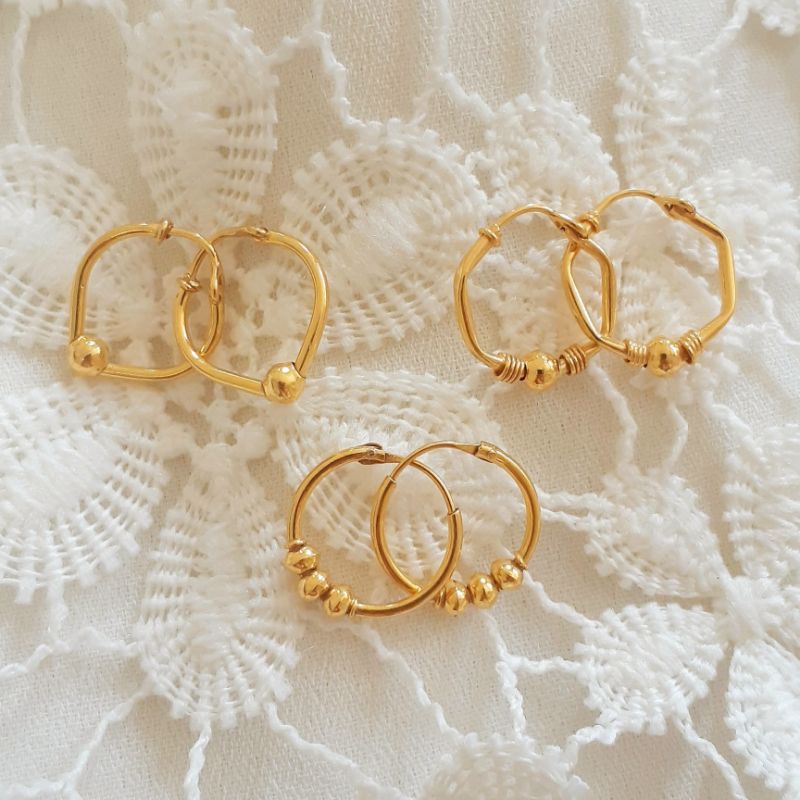 Jual Anting Ring Emas Muda 1/2 gr | Shopee Indonesia