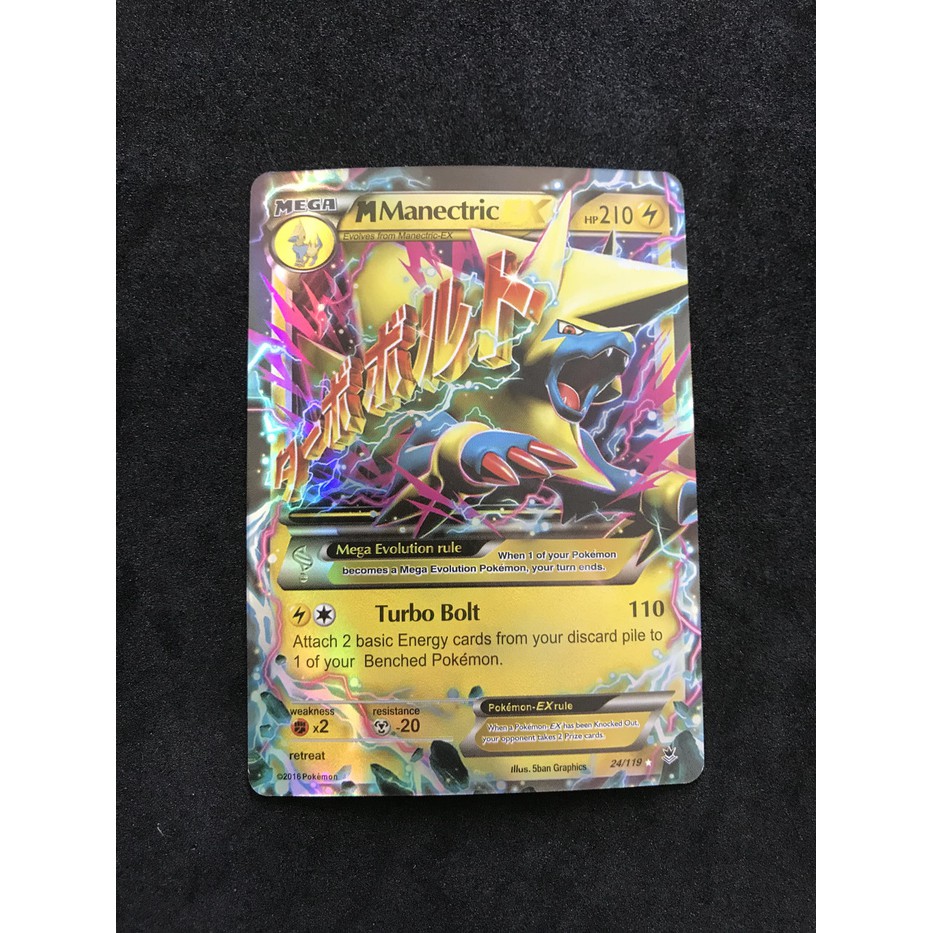 Jual Kartu Pokemon TCG Mega Manectric EX (harga/kartu) | Shopee Indonesia