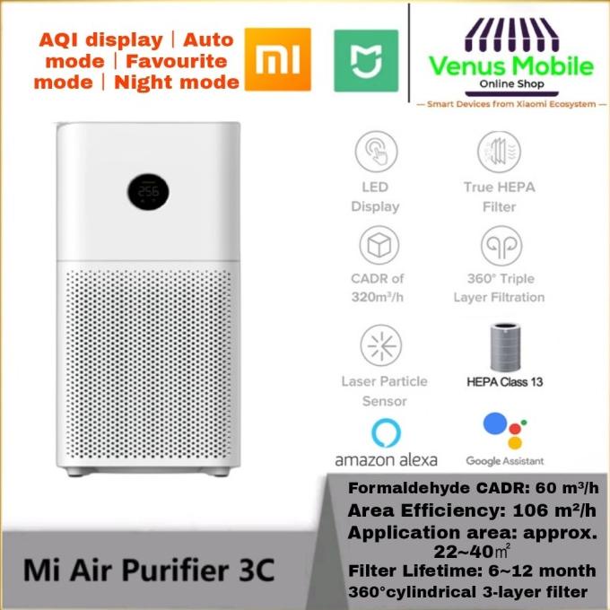 Jual Xiaomi Air Purifier 3C LED display Smart Control - PURIFIER 3C ...
