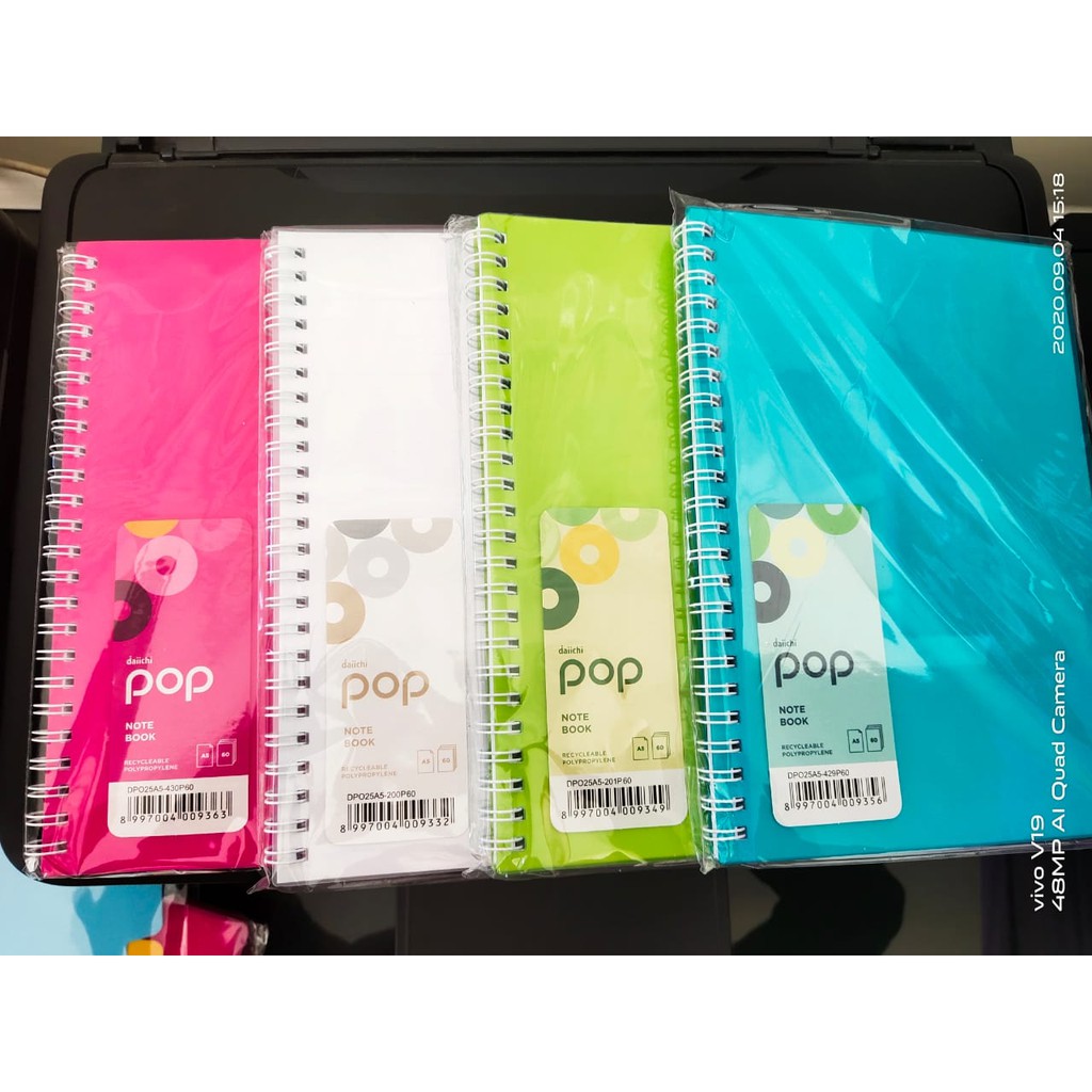 Jual DAIICHI A5 NOTE BOOK DPO 60 POP bening & berwarna - notebook ...