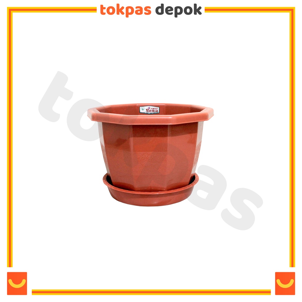 Jual Pot Tanaman Bunga Tanaman Hias Beserta Tatakan Ukuran 26 cm ...