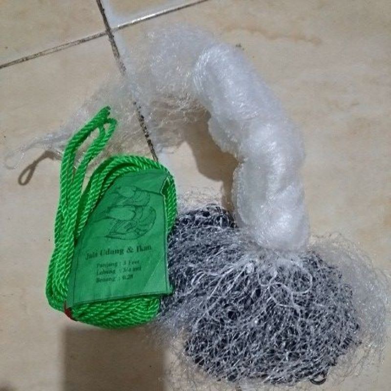 Jual jala kecrik 3 feet tinggi 1 meter lubang 3/4 inci untuk cari umpan ...