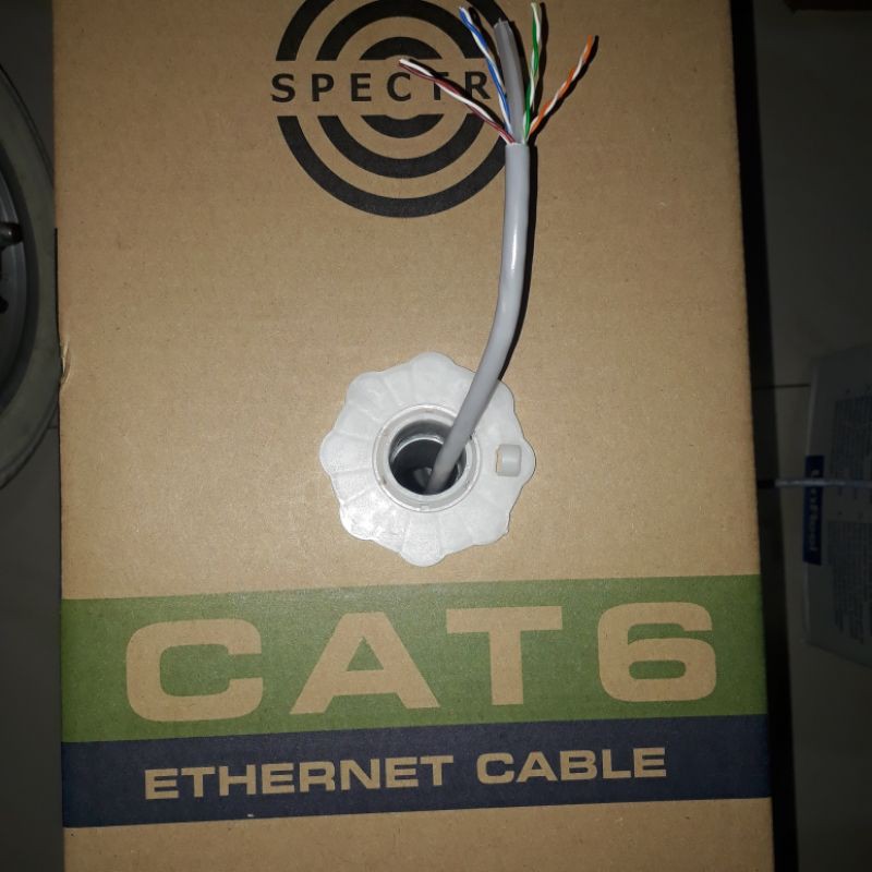 Jual kabel lan UTP cat 6 Spectra 305meter Indoor | Shopee Indonesia