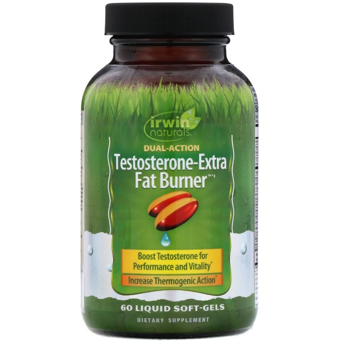Jual Irwin Naturals Testosterone Extra Fat Burner 60 Softgels Vitalitas