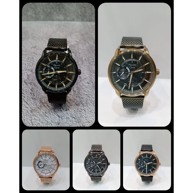 Jual Jam Tangan Pria Alexandre Christie 6542 AC6542 AC 6542 Tali Besi ...