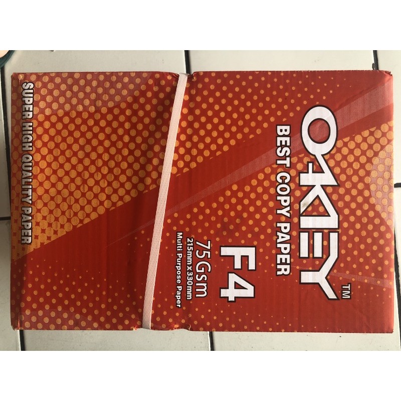 Jual Kertas Hvs Folio Okey 75 Gsm , Kertas F4 Okey 75 Gsm / Rim (isi ...