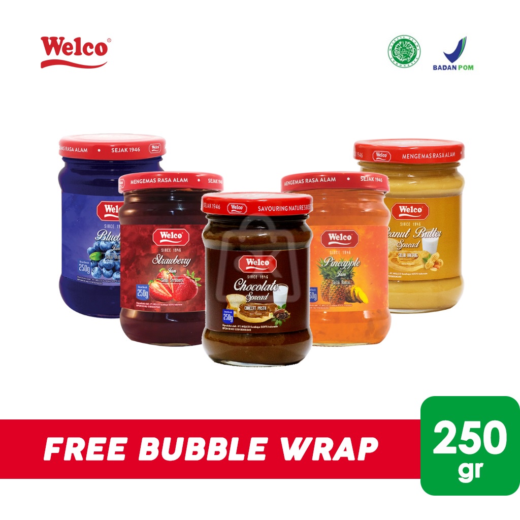 Jual Welco Selai / Pasta / Fruit Jam (Botol Kaca 250gr) | Shopee Indonesia