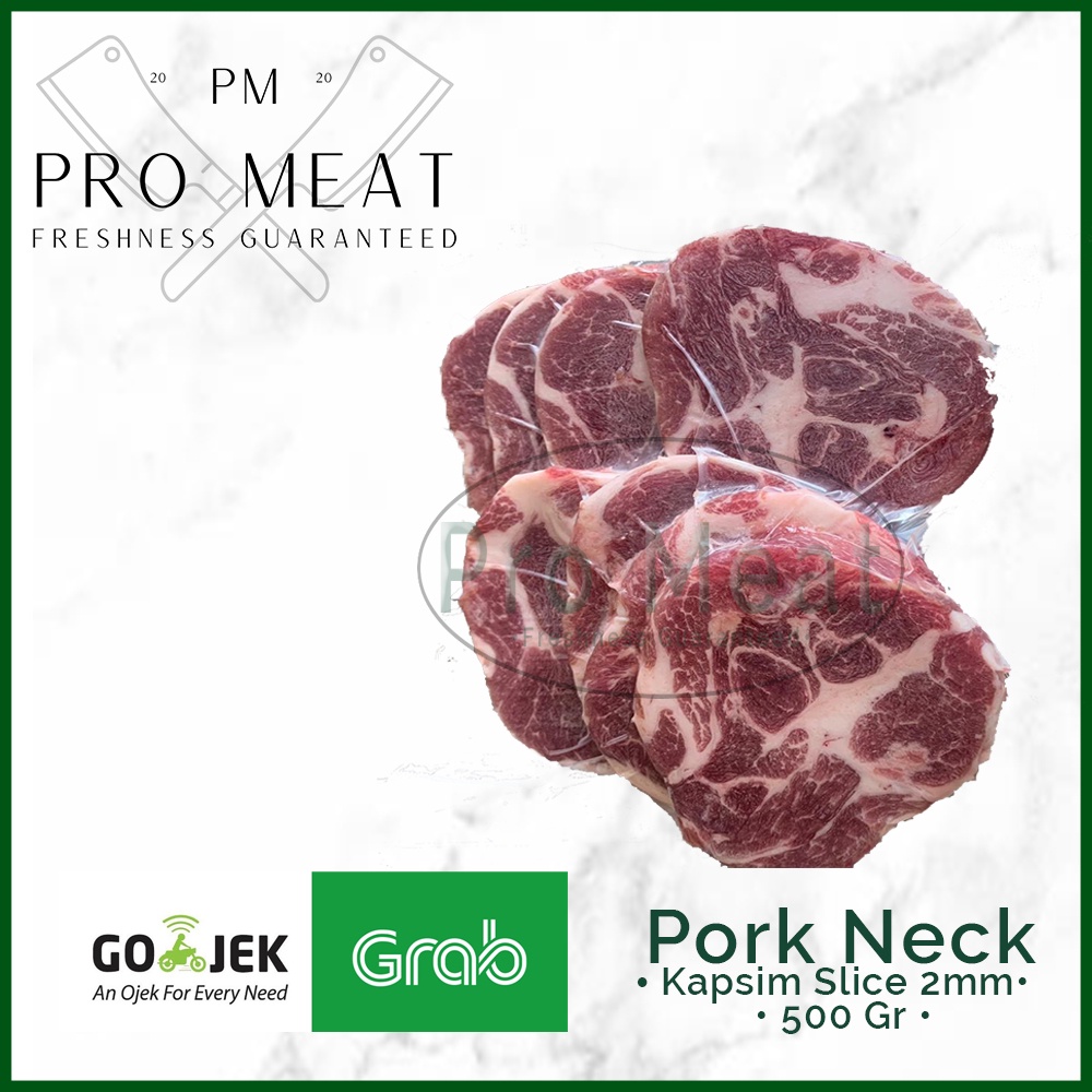 Jual Daging Babi Kapsim / Pork Neck Slice 500g | Shopee Indonesia