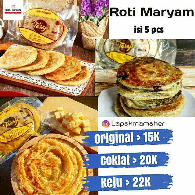 Jual Roti maryam/roti cane frozen food | Shopee Indonesia