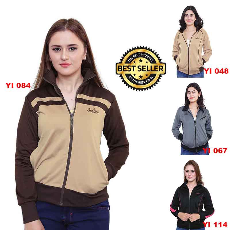 Jual Jaket Training Wanita Sporty Jaket Olahraga Kasual Catenzo YI ...