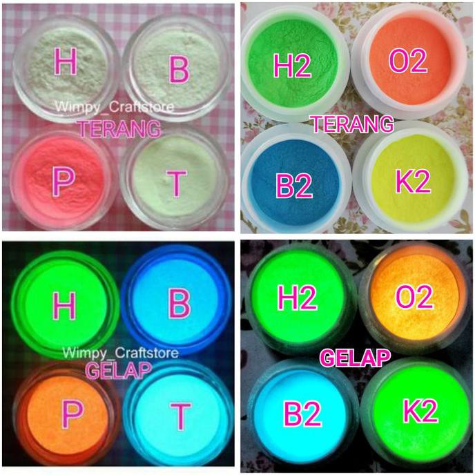 Jual Bubuk glow in the dark cat glow in the dark paint bubuk fosfor ...