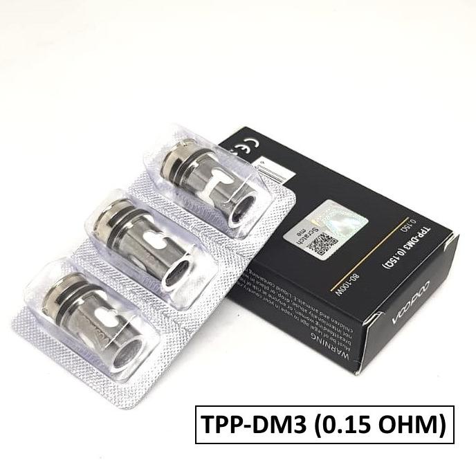 Jual Coil Voopoo TPP-DM3 0.15 ohm Drag 3 Drag X plus - 1biji Terlaris ...