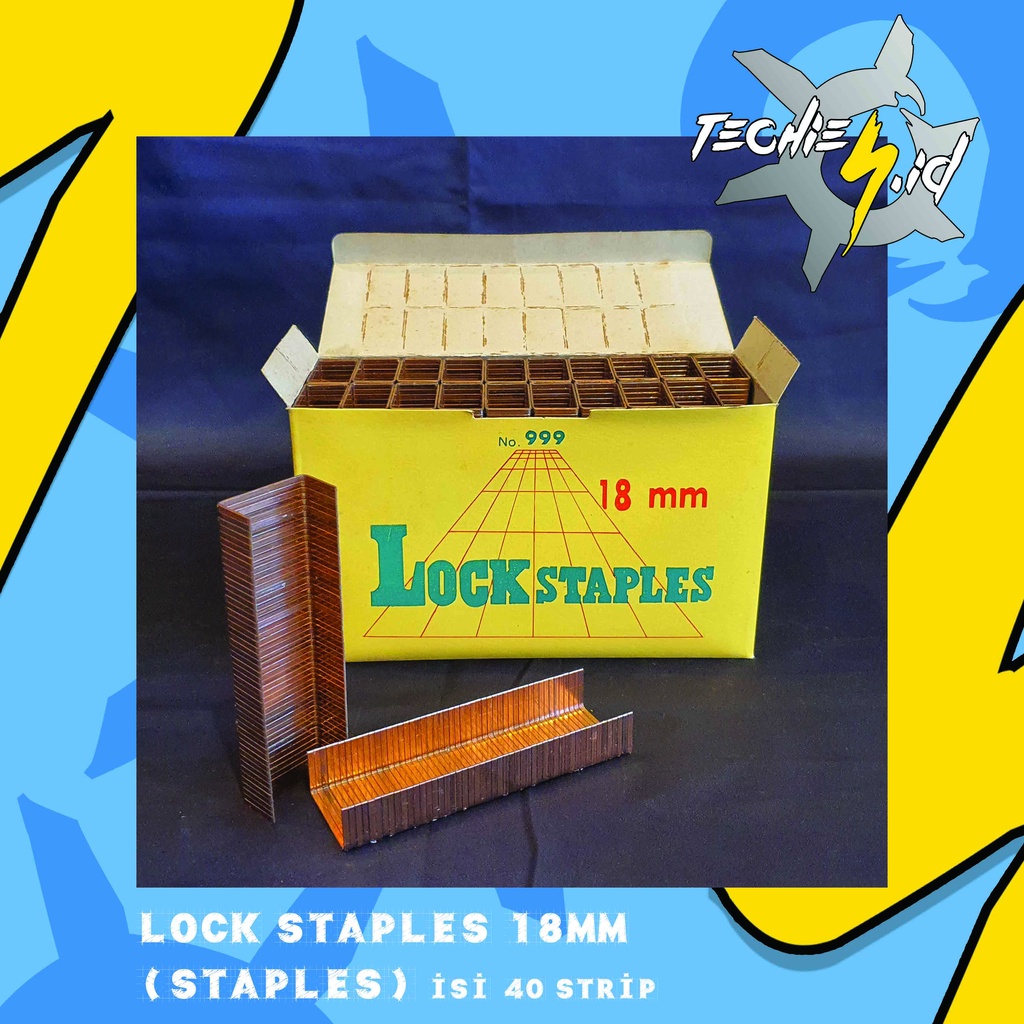 Jual Lock Staples 18mm (Staples - Isi Lock Stapler) - Isi 40 Strip ...