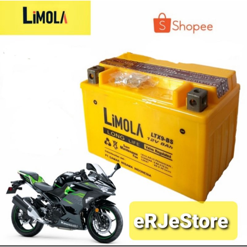 Jual AKI NINJA 4T LIMOLA 8AH 12V | Shopee Indonesia