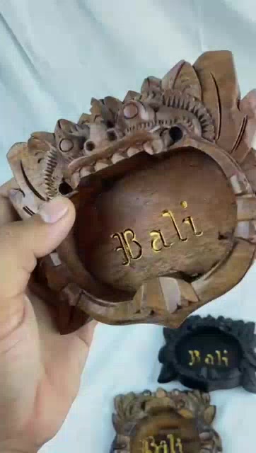 Jual Asbak Barong Bali - Asbak Ukir Bali - Asbak Kayu - Asbak Kayu ...