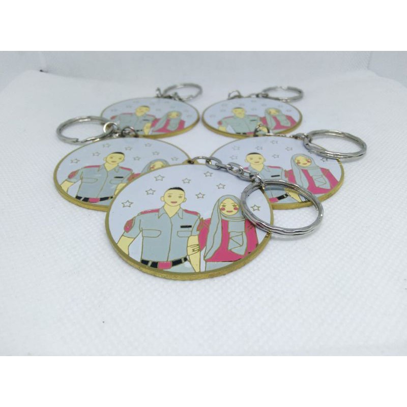 Jual GANTUNGAN KUNCI LOGAM 4 Kepala, ukuran 2MM 2 PCS + 2 PCS GANCI ...