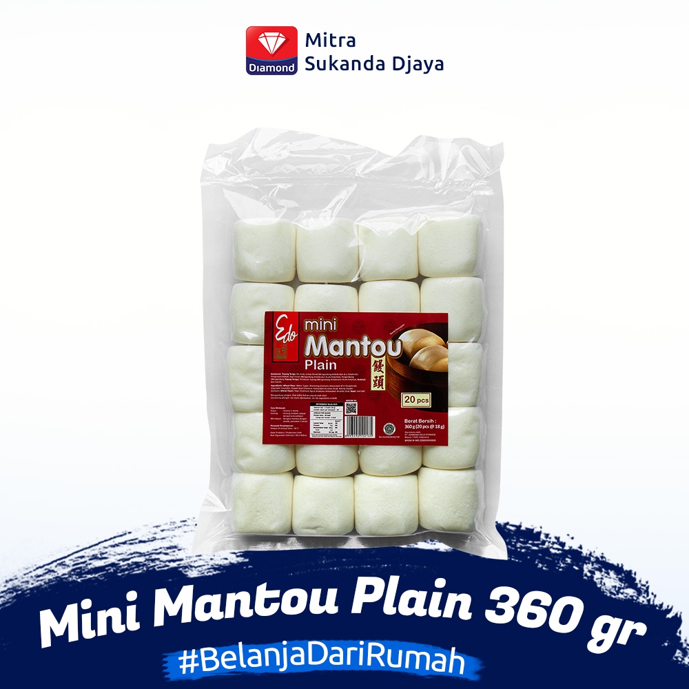 Jual Edo Mini Mantou Plain 360gr | Shopee Indonesia