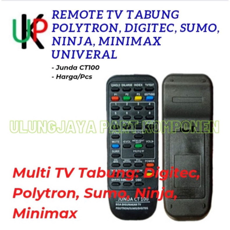 Jual remote TV tabung universal Polytron Digitec Sumo Ninja | Shopee ...