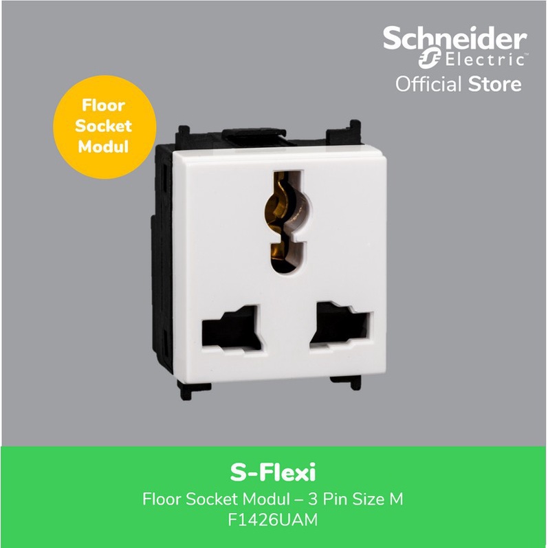 Jual Schneider Electric S-Flexi Universal Socket 3 Pin (M) | Shopee ...