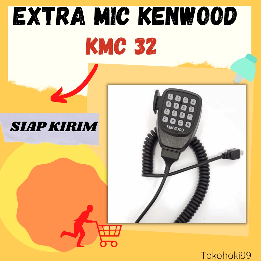 Jual EXTRA MIC RIG KENWOOD KMC-32 EXTRAMIC RIG KENWOOD RJ45 8 PIN ...