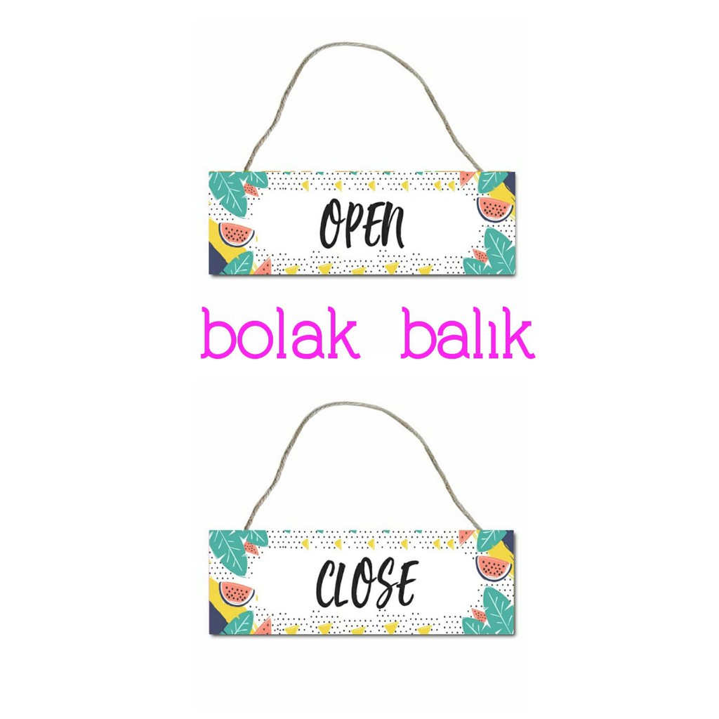 Jual sign board papan open close papan pemberitahuan | Shopee Indonesia