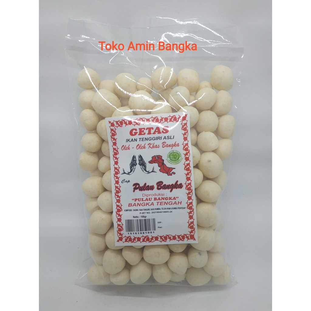 Jual KERUPUK GETAS KHAS BANGKA CAP PULAU BANGKA BENTUK BULAT 100 GRAM ...