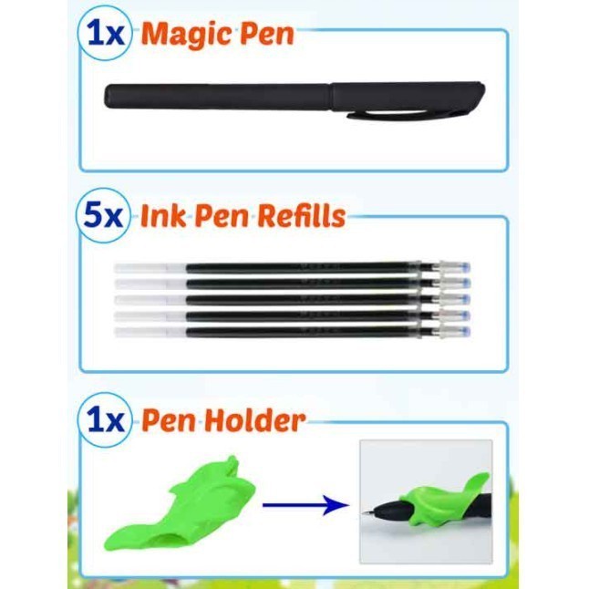Jual BUKU LINE MAGIC refill pen 4buku+magicpen | Shopee Indonesia