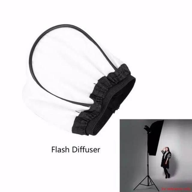 Jual Flash Softbox Bounce Diffuser Bahan Warna Putih kain Universal ...