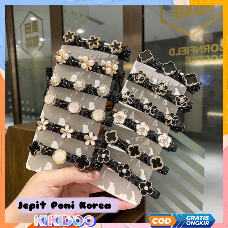 Jual Kikidoo Poni Hair Pin Jepit Rambut Korea Poni Kepang Jepit Viral ...
