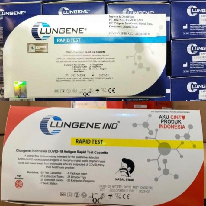 Jual Alat Test Swab Antigen Clungene Lungene Resmi Kemenkes - Original ...