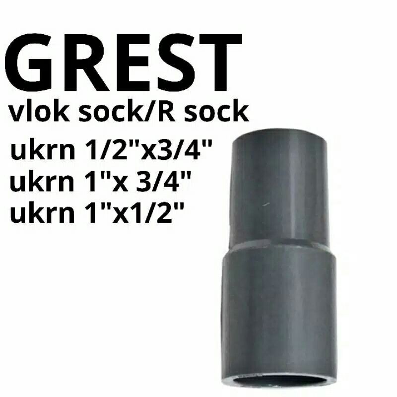 Jual GREAT Vlocksock / Ploksock Sambungan Pipa Pvc 1/2"x3/4" - 1/2"x1 ...
