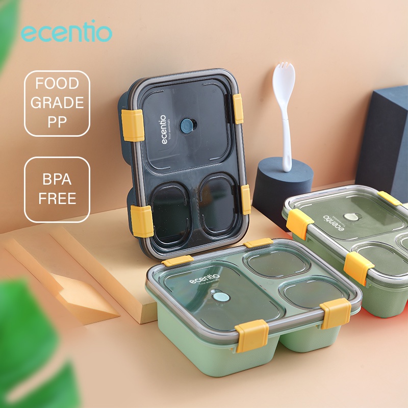 Jual ecentio kotak makan anti tumpah lunch box set 850ML Anti Tumpah ... Jual ecentio kotak makan anti tumpah lunch box set 850ML Anti Tumpah ...