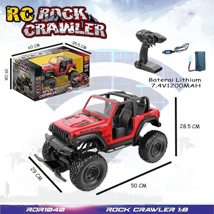 Jual Rc Rock Crawler Jeep Rubicon Jumbo 1:8 Mobil Remote Control ...