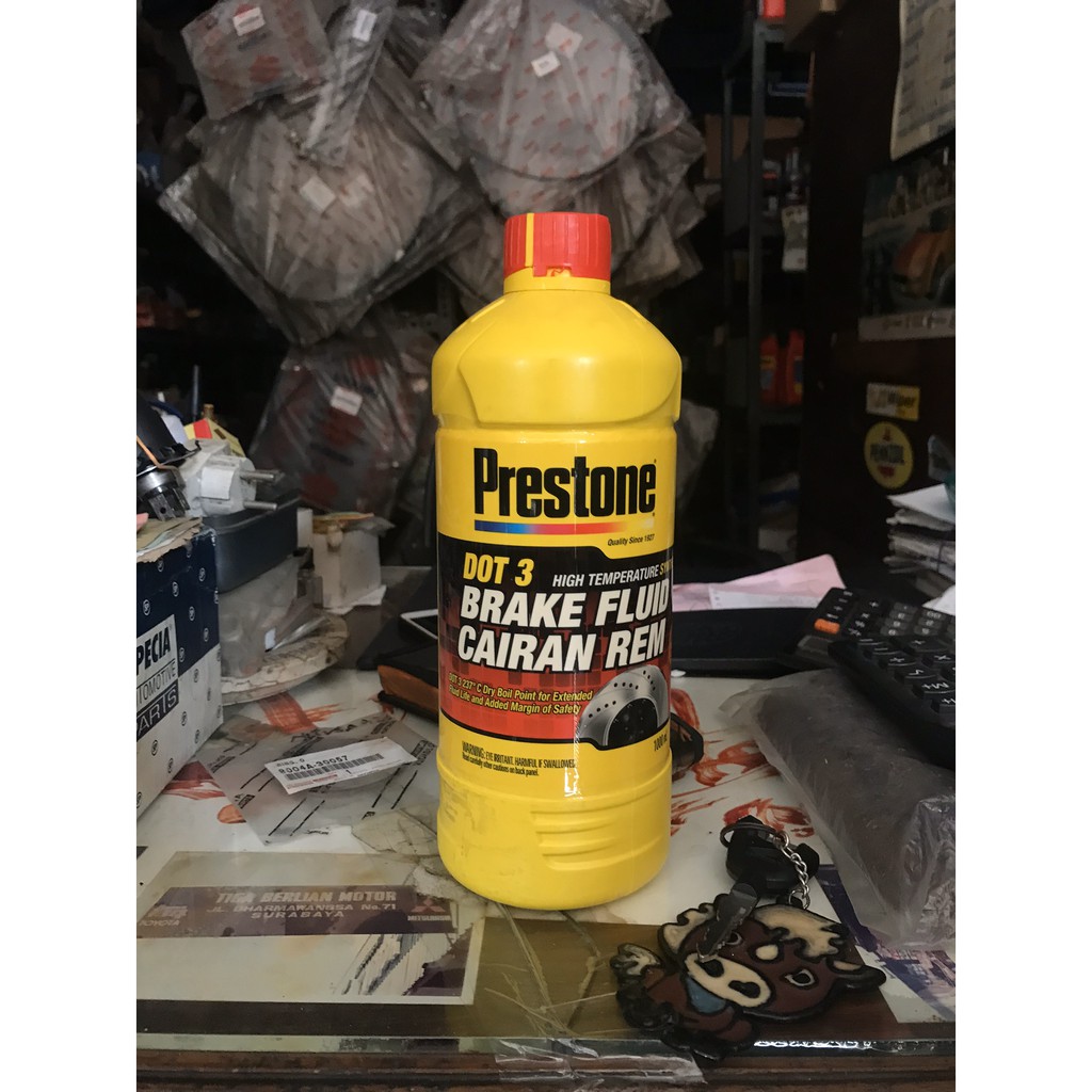 Jual Minyak Rem / Brake Fluid Prestone DOT3 1 Liter | Shopee Indonesia