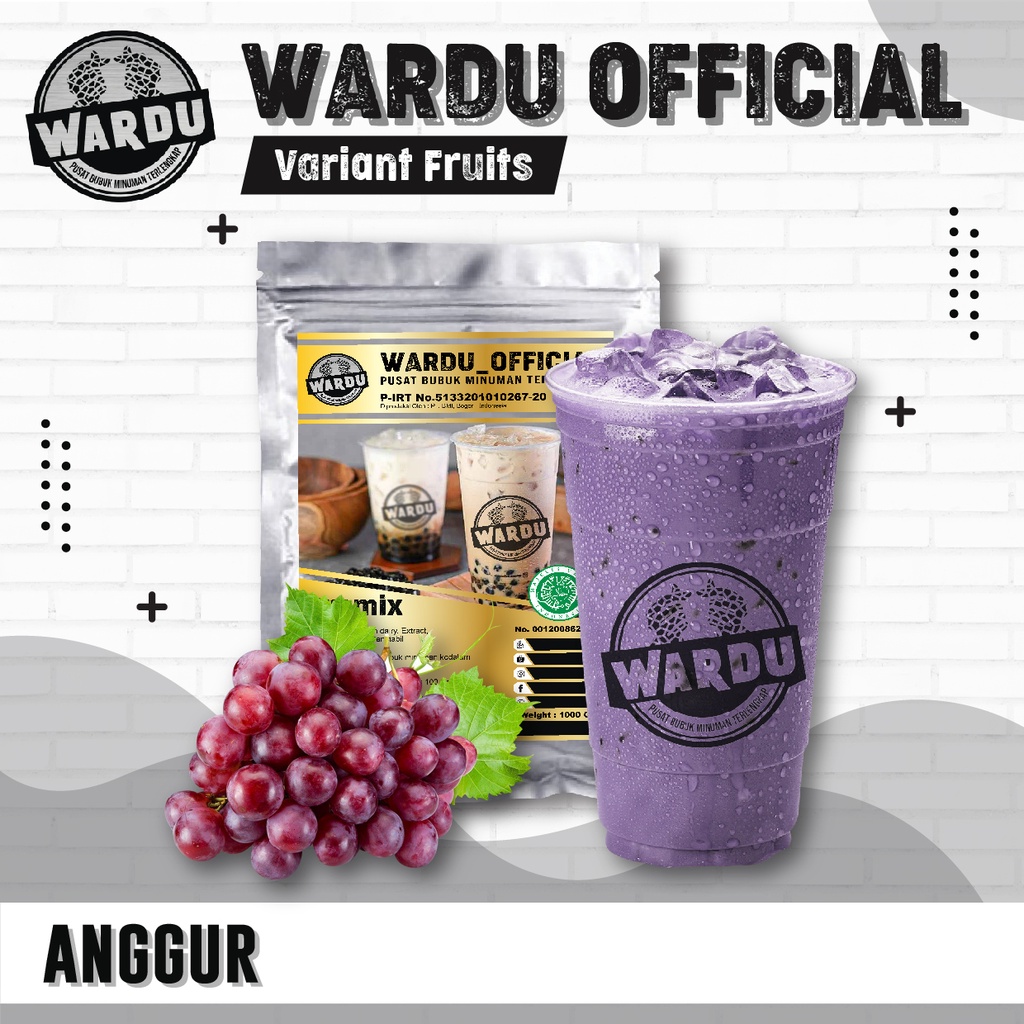 Jual Bubuk minuman rasa ANGGUR 1kg / ANGGUR Powder Drink 1kg / Powder ...