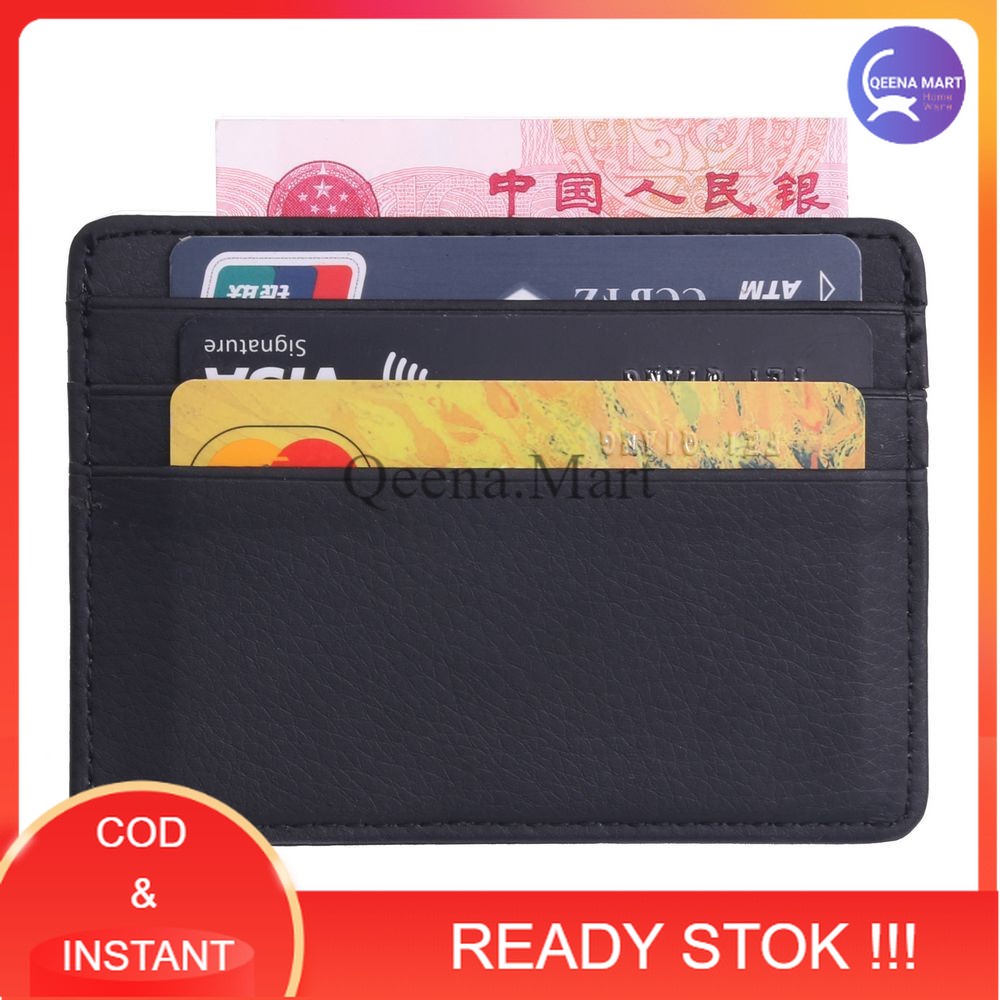Jual Dompet Kartu Bahan Kulit ID Card Holder Slim Design - 1003 ...