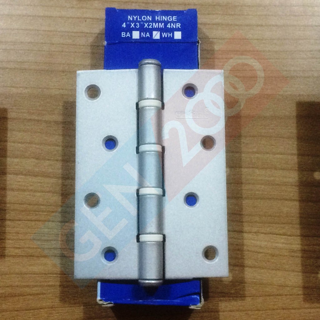 Jual Engsel Pintu Nylon Dekkson 4x3x2MM 4 NR, Engsel Hinge Kupu Nylon 4 ...