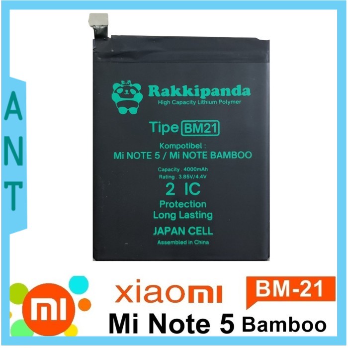 Jual Baterai Battery Rakkipanda Xiaomi Mi Note 5 Bamboo Bambu BM21 Double IC Protection | Shopee ...