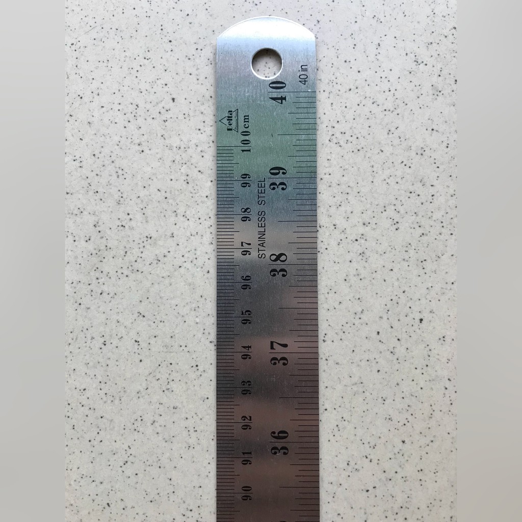 Jual Penggaris Besi / Penggaris Stainless Steel Ruler 100cm 1m 1 meter | Shopee Indonesia