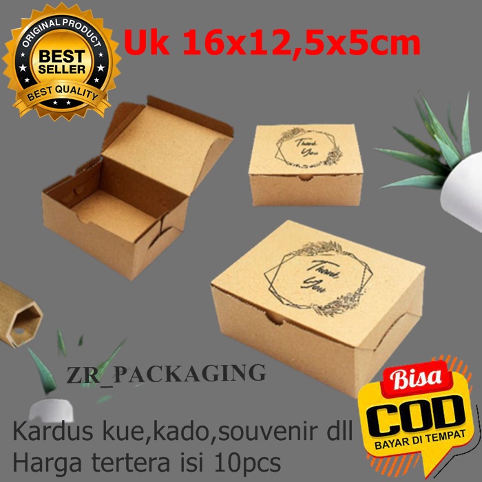 Jual Kardus kue 16x12,5x5/Kardus packaging/kotak kemasan/box packaging ...
