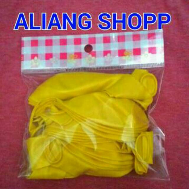 Jual Balon Warna Kuning Metalik 1 Pack Isi 20 Pcs | Shopee Indonesia
