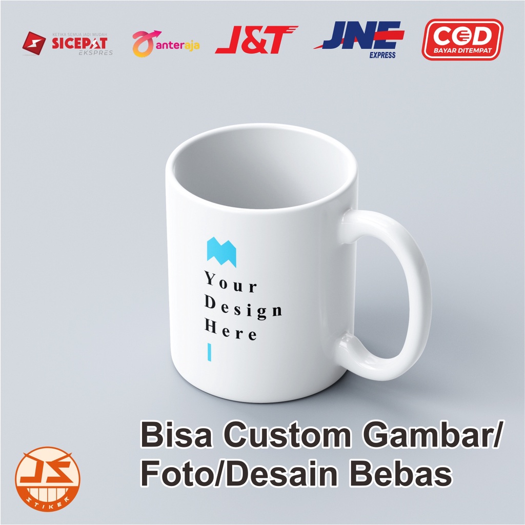 Jual CETAK MUG CUSTOM FOTO / TULISAN / NAMA TANPA MINIMAL ORDER DESAIN ...