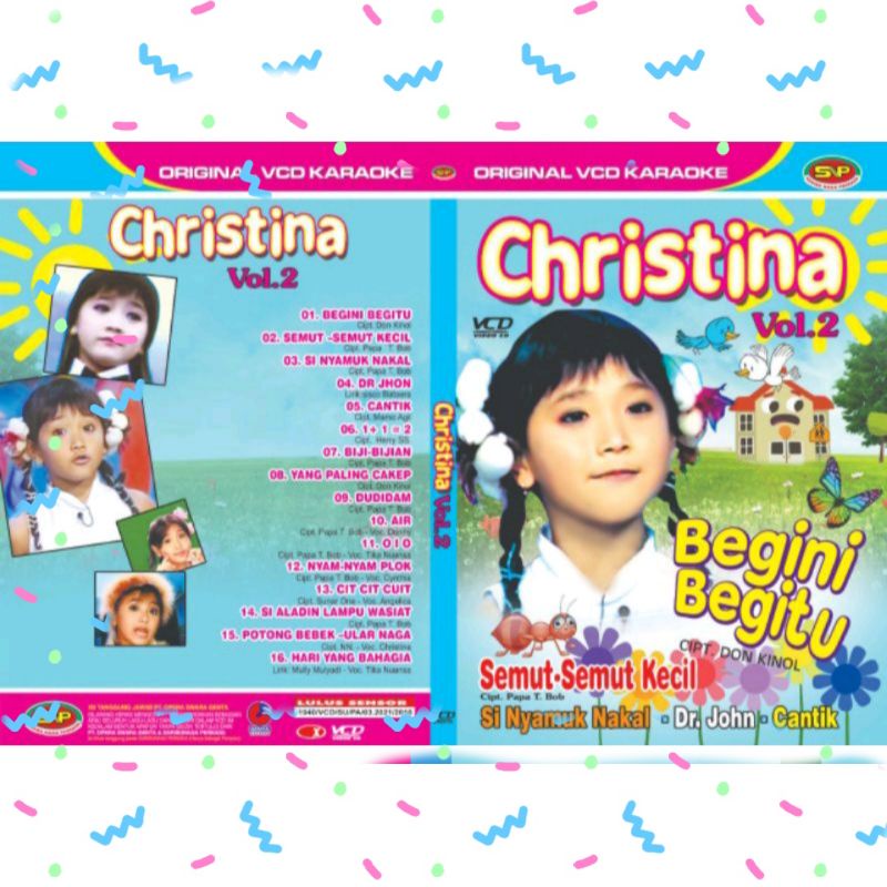 Jual Kaset Vcd Original Lagu Anak : Christina vol. 2 Begini Begitu ...