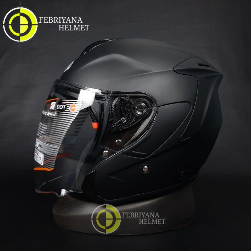 Jual HELM INK DYNAMIC SOLID BLACK MATT | Shopee Indonesia