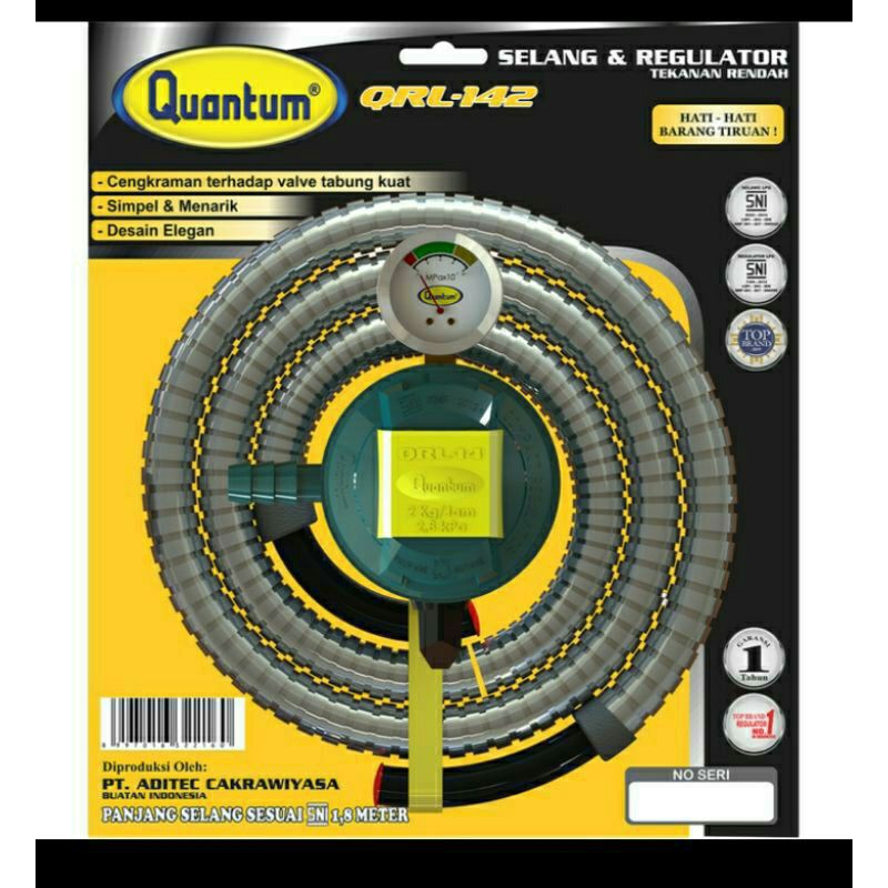 Jual Quantum QRL142 – Selang Gas Paket Meter Tekanan Rendah | Shopee ...