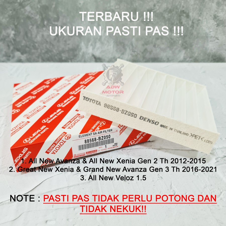 Jual Filter AC Cabin Kabin Grand New Avanza & Great New Xenia GEN 3 ...